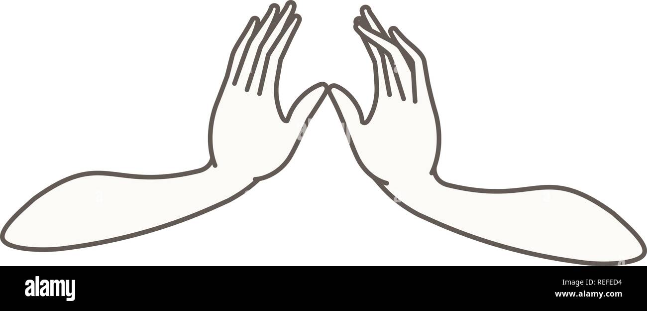 Hands receiving isolated Stock Vector Images - Alamy