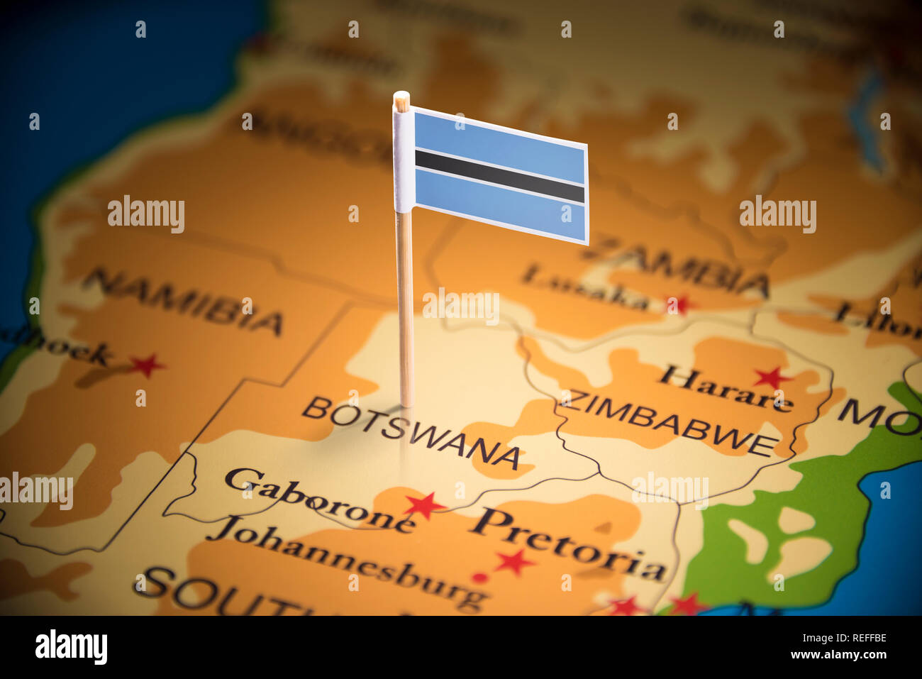 Botswana official flag hi-res stock photography and images - Alamy