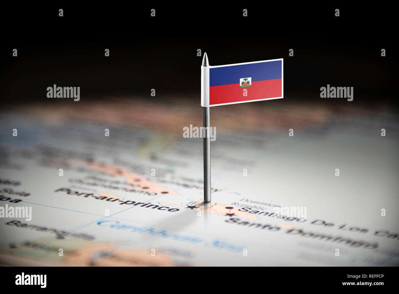 Map flag haiti hi-res stock photography and images - Alamy