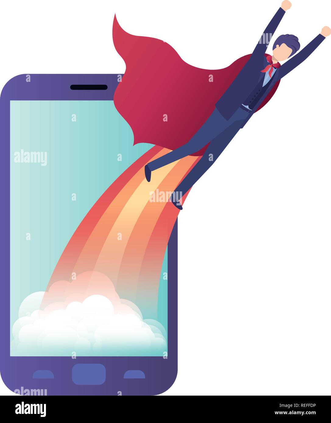 business man with set icons Stock Vector Image & Art - Alamy