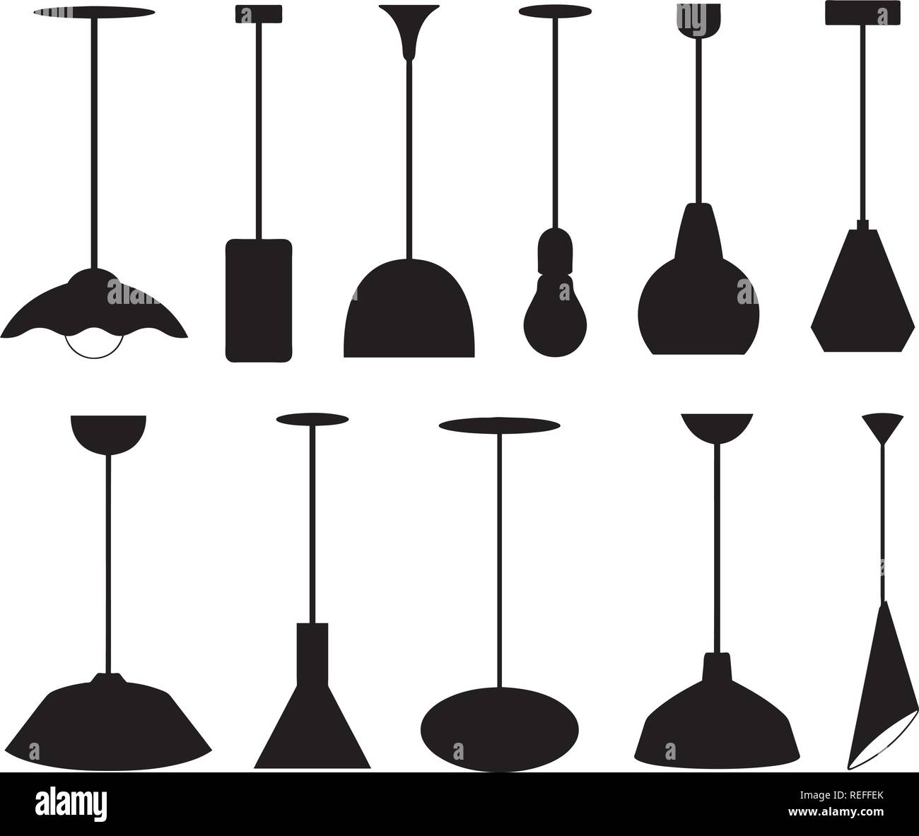 Lamps interior hanging on Stock Vector Images - Alamy