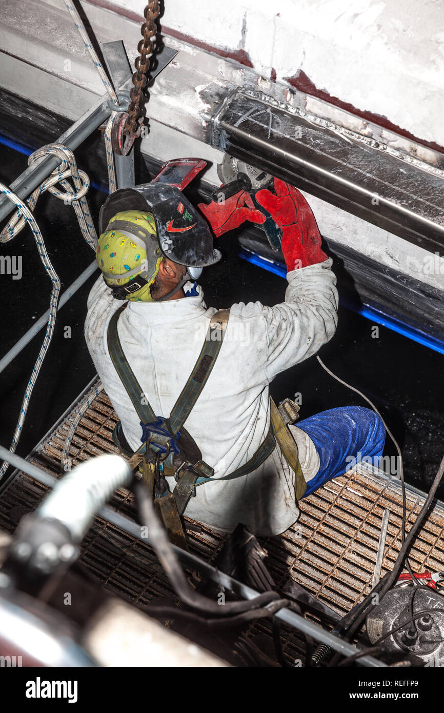 Night cleaning worker hi-res stock photography and images - Alamy