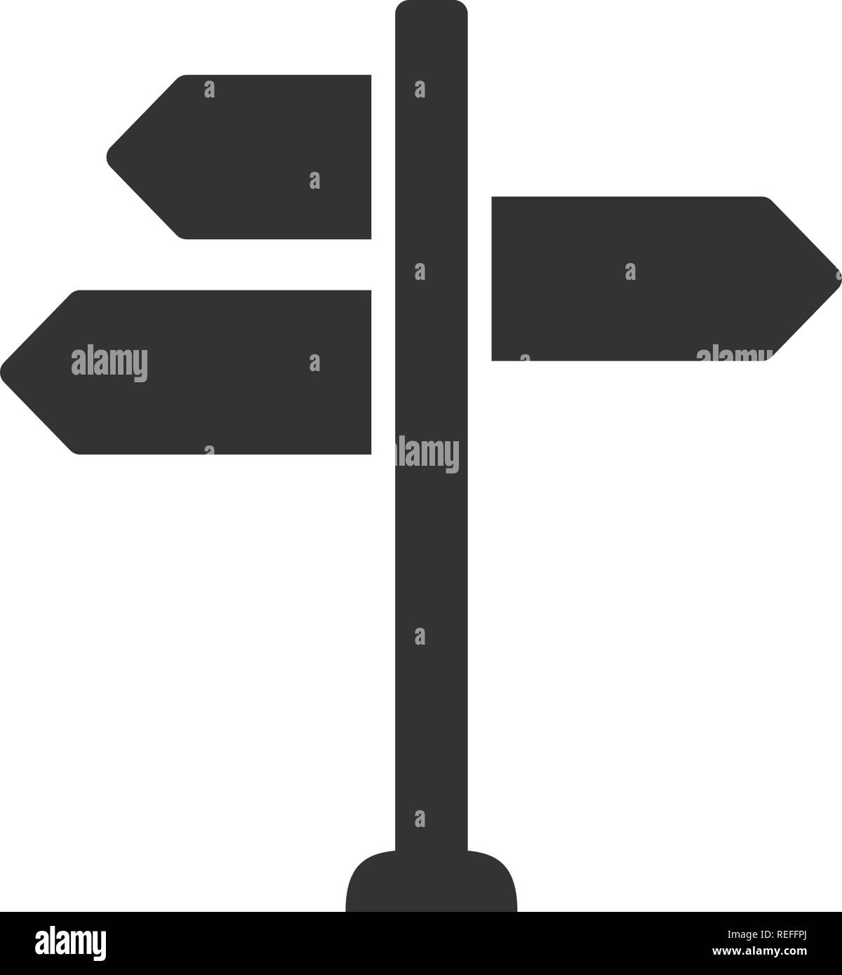 Signpost icon graphic design template vector isolated Stock Vector ...