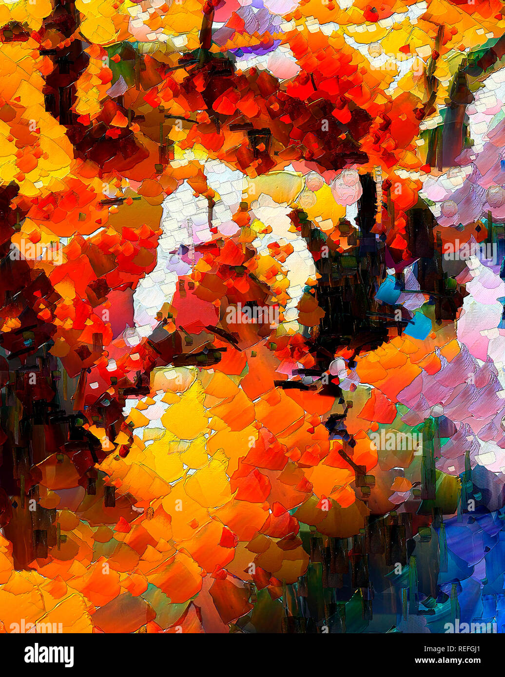 Abstract oil and watercolor style mixed art background. Painting in ...