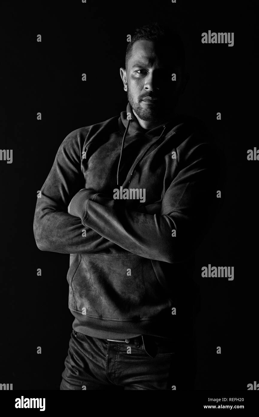 Unshaven hispanic Black and White Stock Photos & Images - Alamy