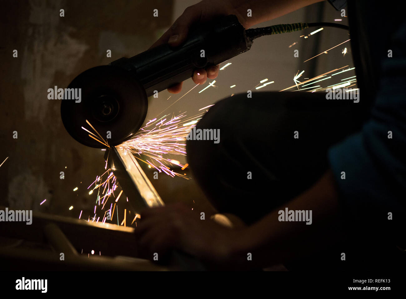Grinding wheel operator hi-res stock photography and images - Alamy