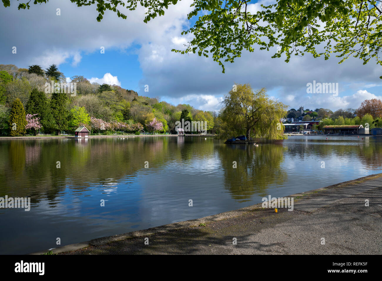 Helston boating lake hi-res stock photography and images - Alamy