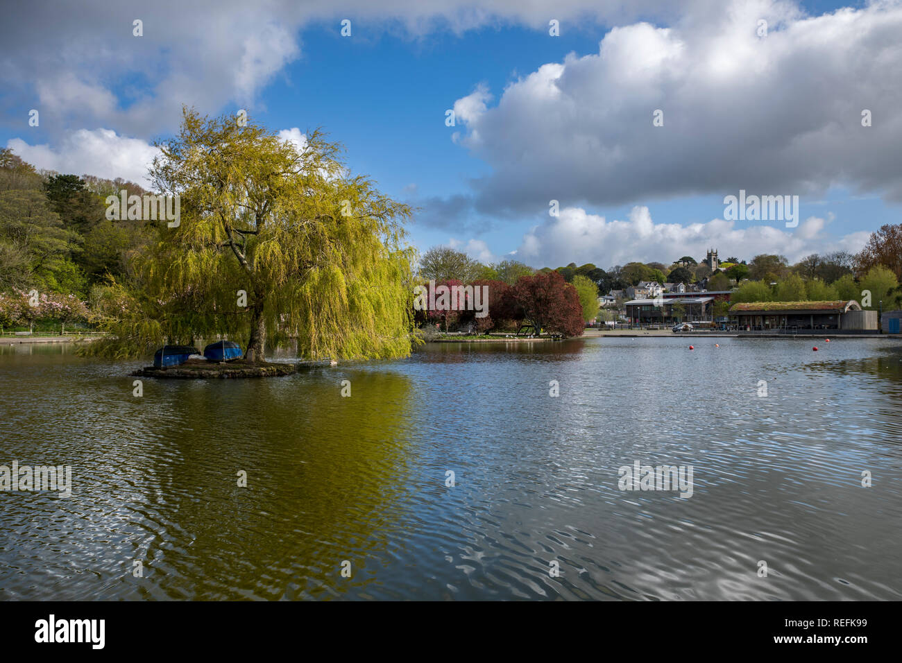 Helston boating lake hi-res stock photography and images - Alamy