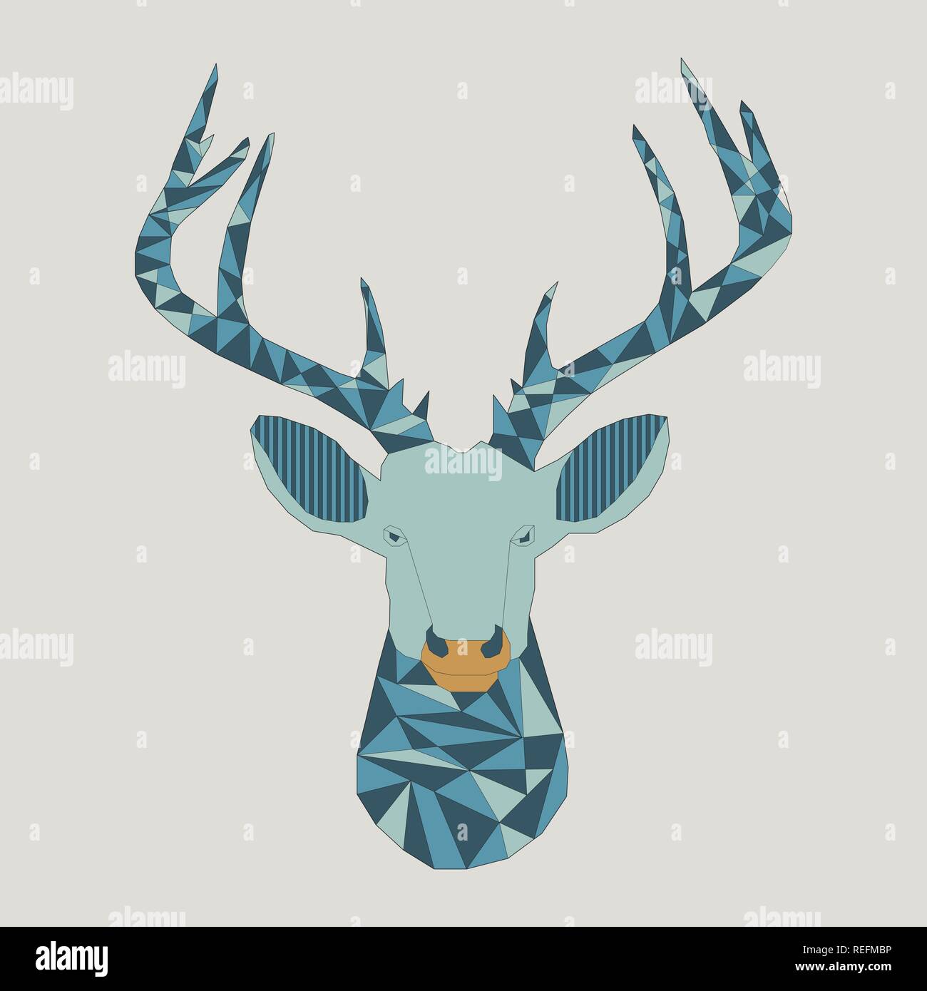 Deer low poly design triangle hi-res stock photography and images - Alamy
