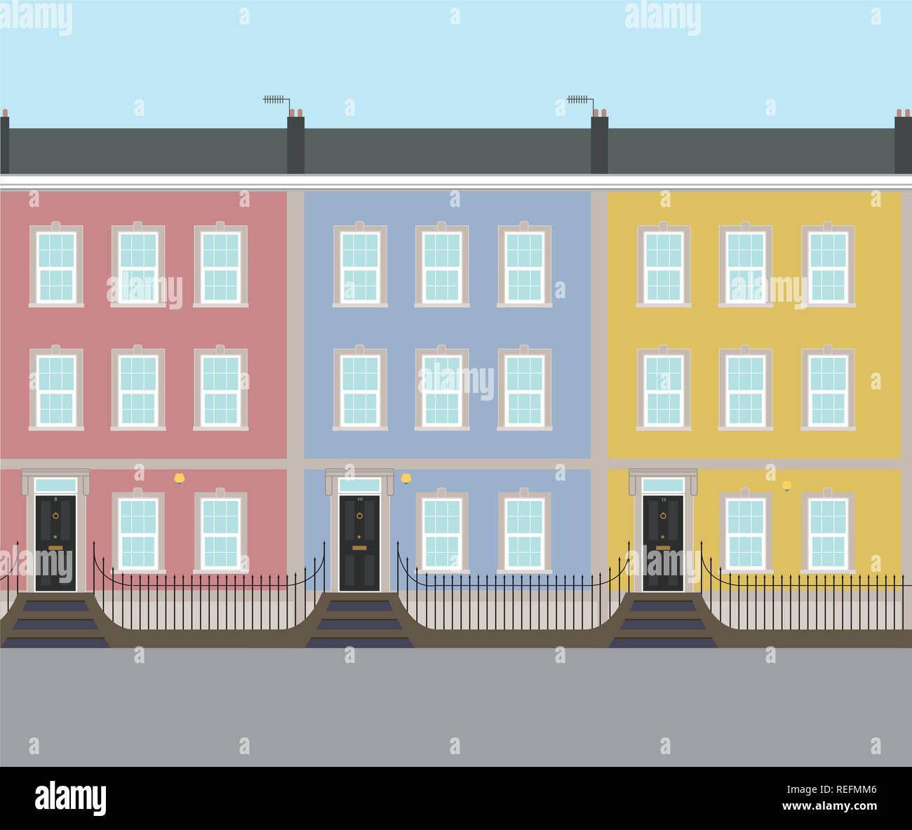 Bright door uk Stock Vector Images - Alamy