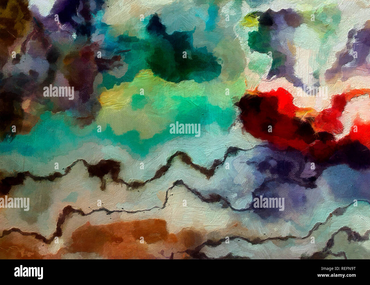 Abstract Watercolor Paintings Techniques