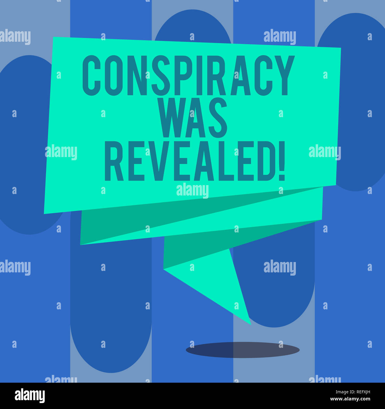 Handwriting text writing Conspiracy Was Revealed. Concept meaning the ...