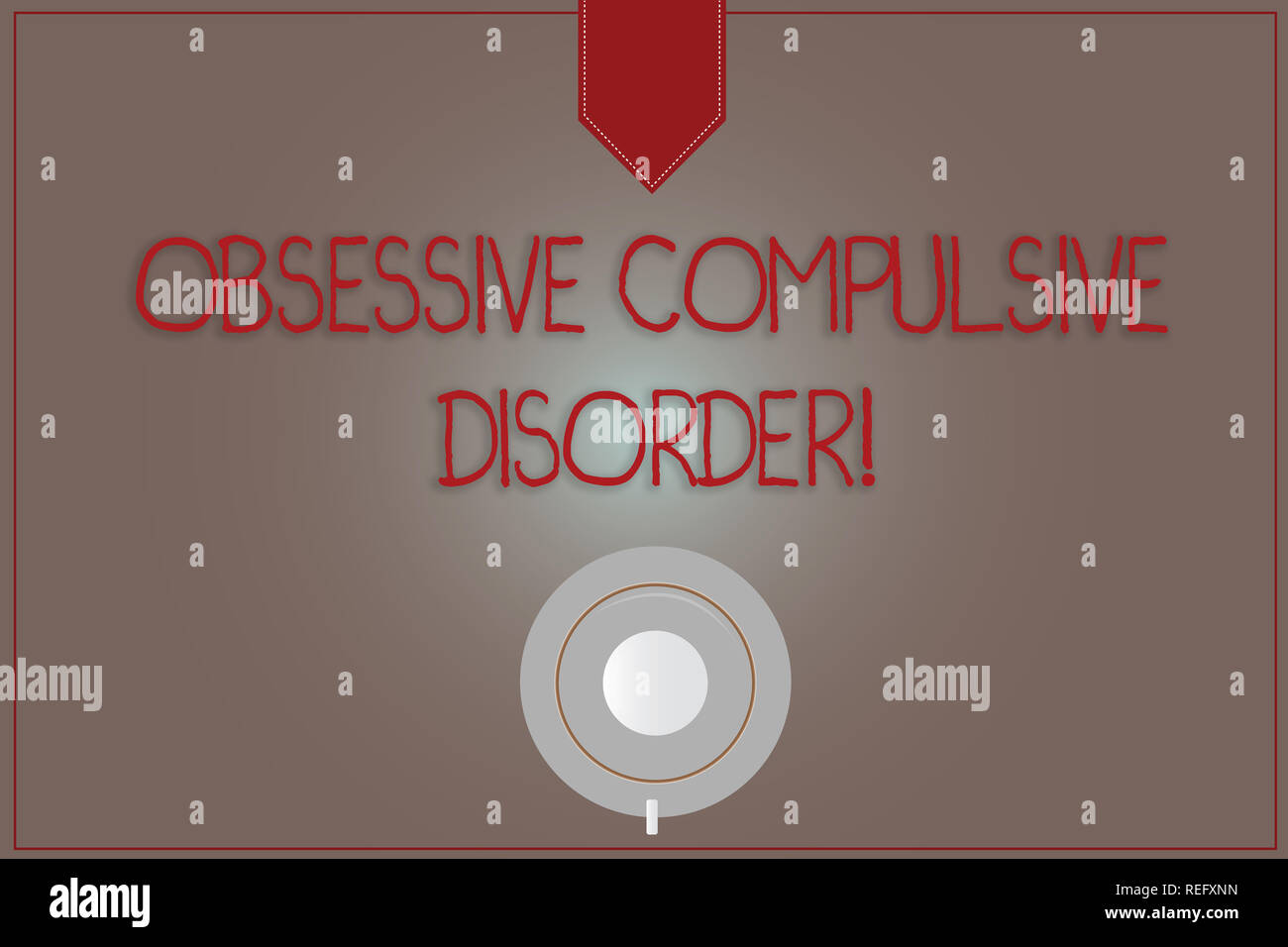 Writing note showing Obsessive Compulsive Disorder. Business photo ...