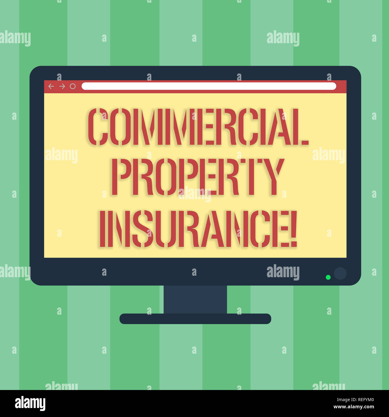 Handwriting text Commercial Property Insurance. Concept meaning ...
