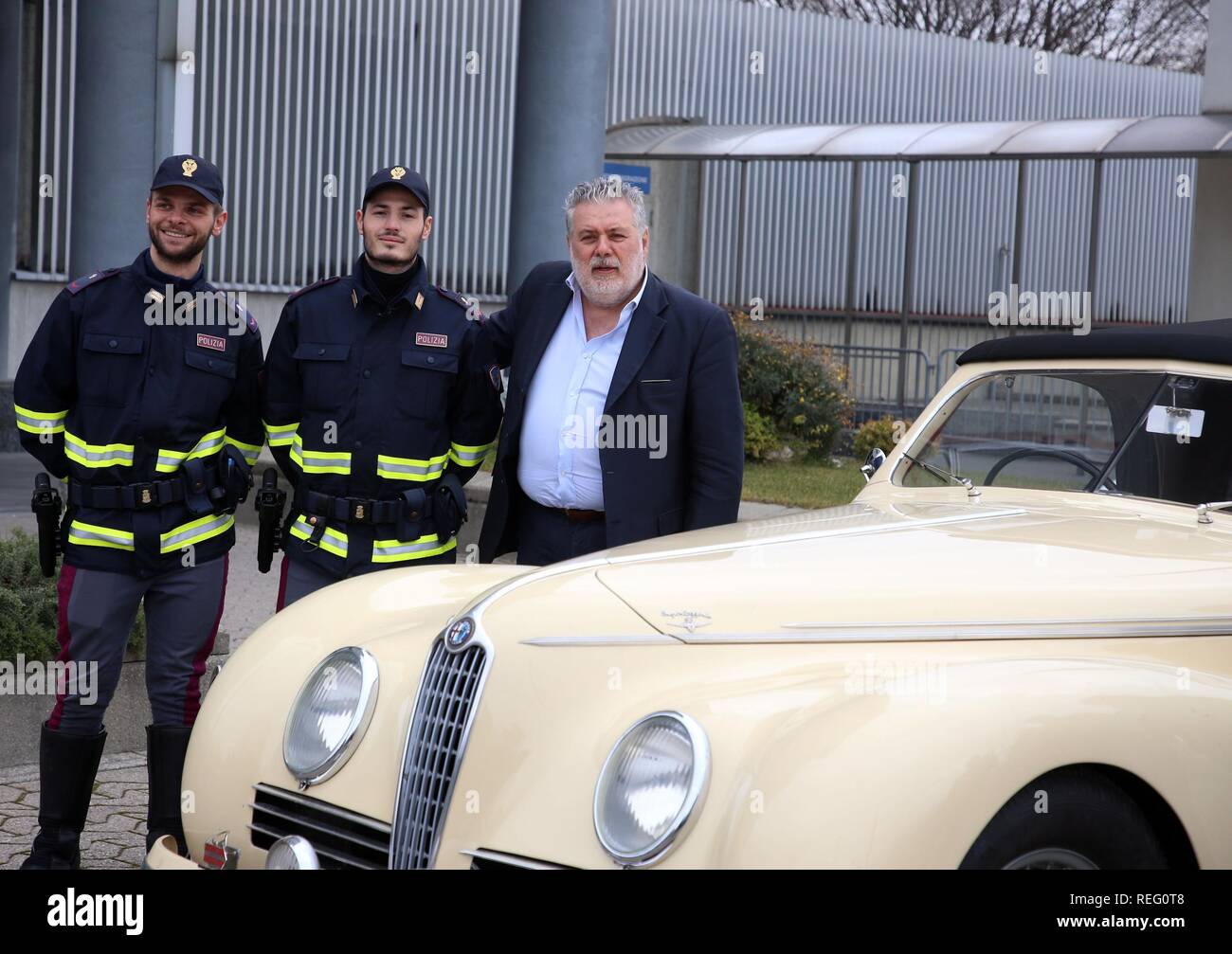 Perugia police car hi-res stock photography and images - Alamy