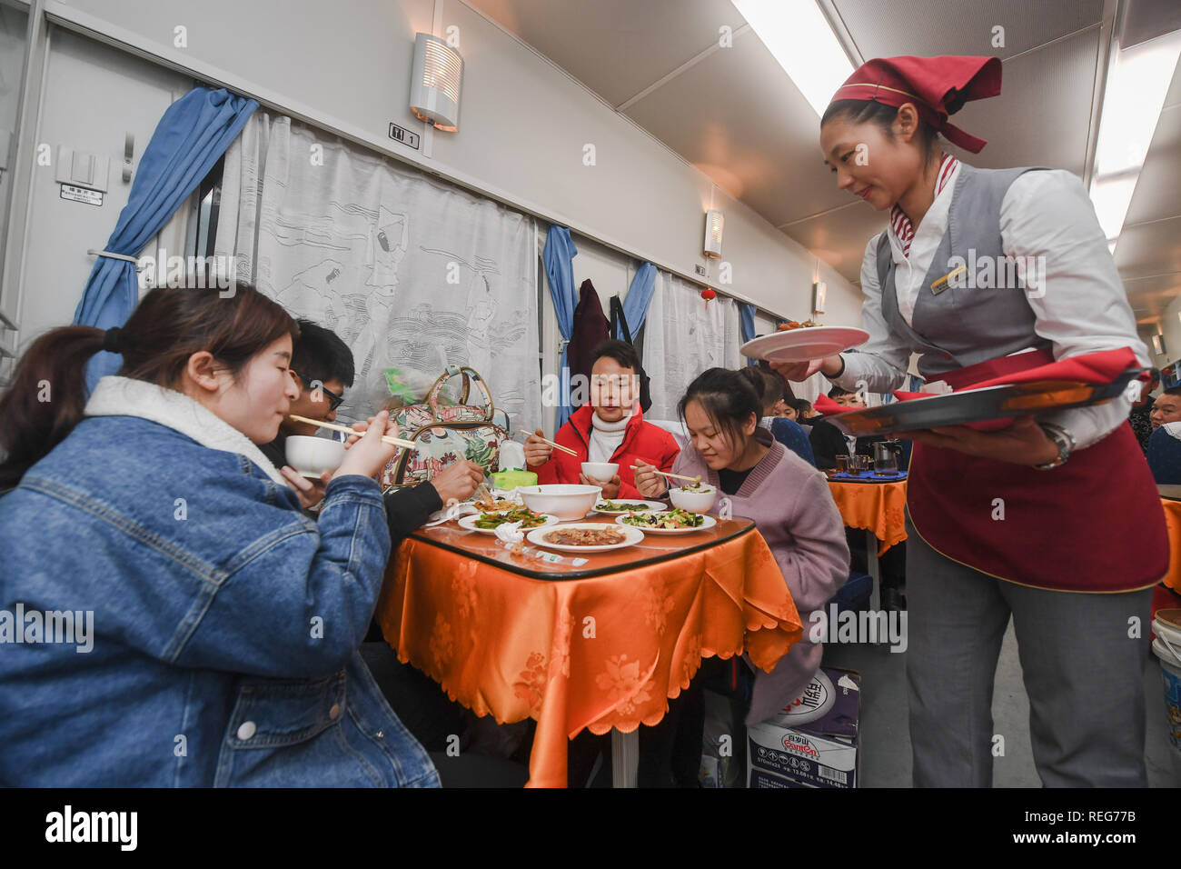 Train waitress hi-res stock photography and images - Alamy