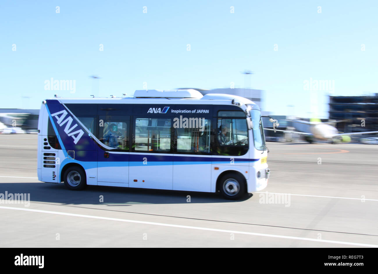 Tokyo, Japan. 22nd Jan, 2019. All Nippon Airways' (ANA) autonomous ...