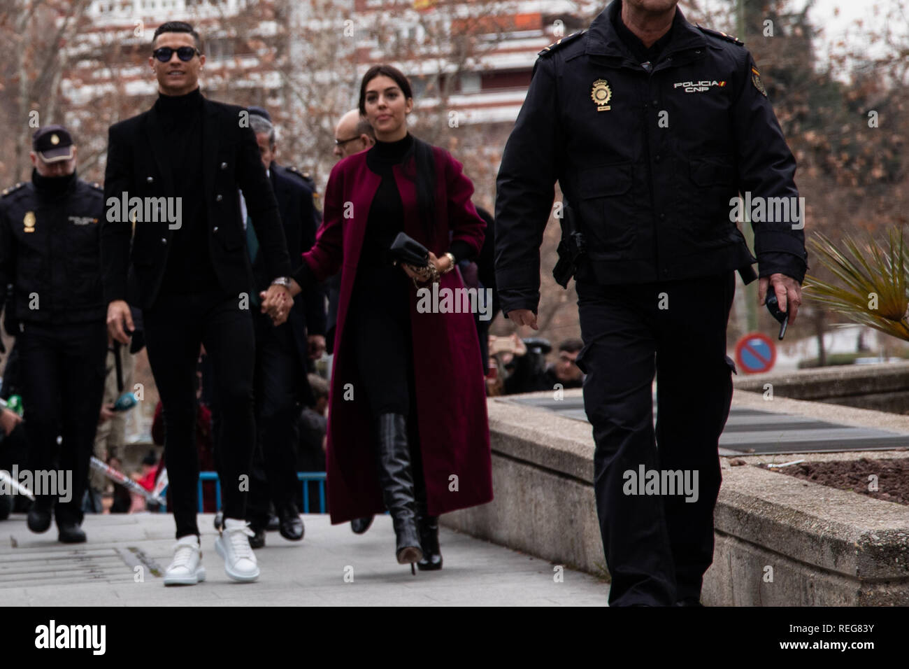 Madrid, Spain. 22nd Jan, 2019. Portuguese soccer player Cristiano ...