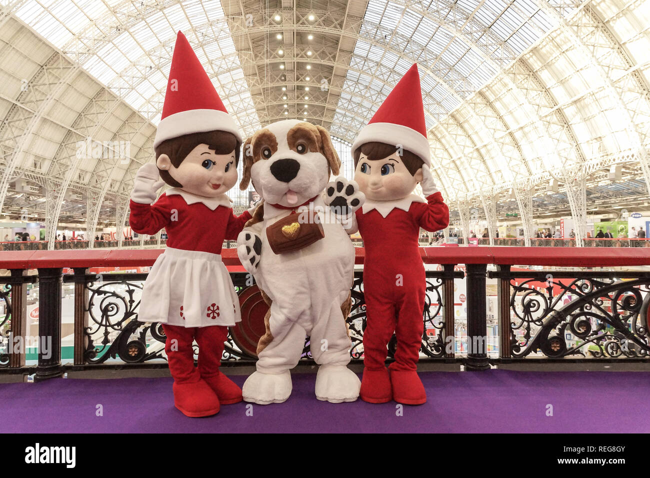 London, UK. 22nd Jan, 2019. The Elf on the Shelf at the Toy Fair 2019 ...