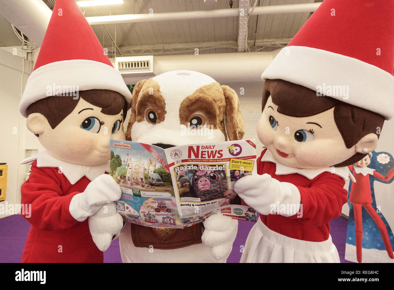 London, UK. 22nd Jan, 2019. The Elf on the Shelf at the Toy Fair 2019 ...