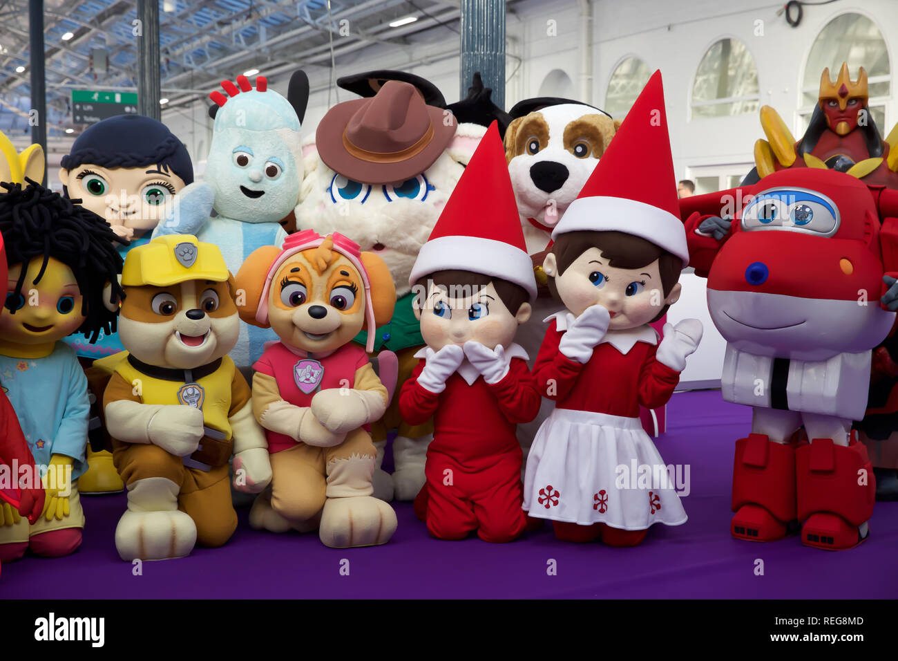 London, UK. 22nd Jan, 2019. Well known Childrens tv characters at The ...