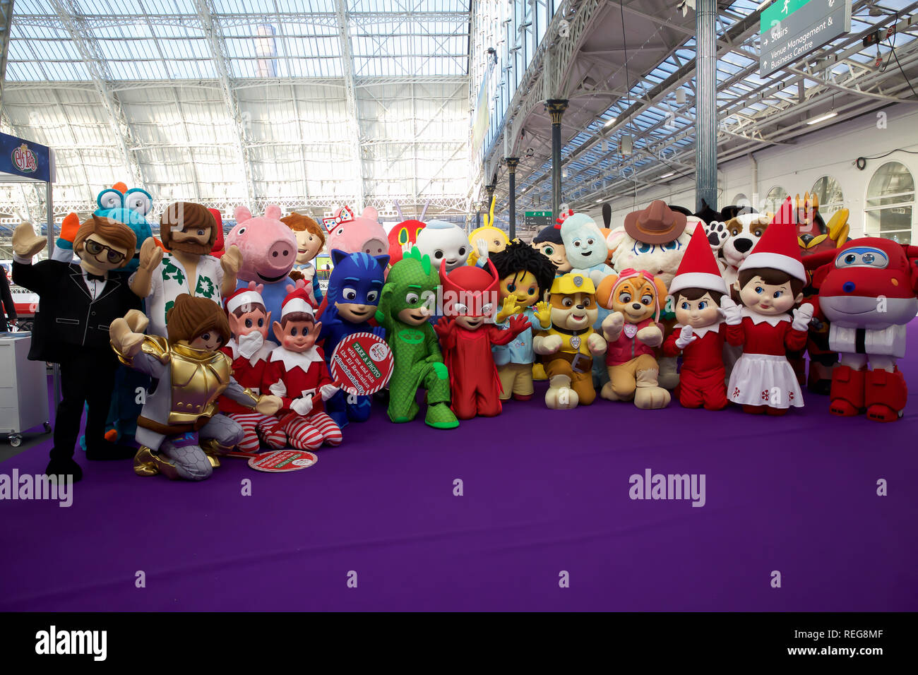 London, UK. 22nd Jan, 2019. Well known Childrens tv characters at The ...