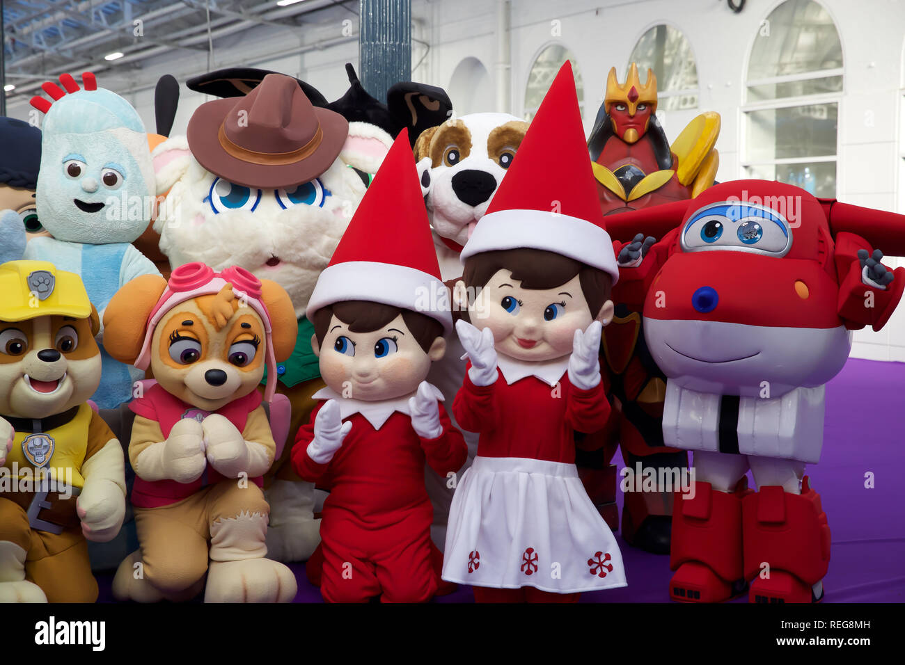 London, UK. 22nd Jan, 2019. Well known Childrens tv characters at The ...