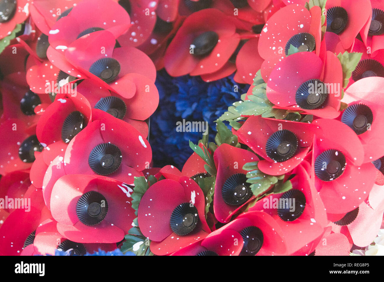 London, UK. 22nd Jan, 2019. Remembrance wreaths at WW2 RAF Bomber ...