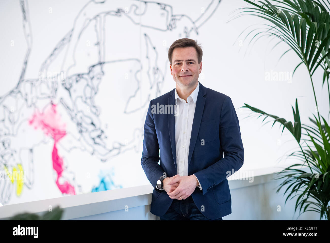 Berlin, Germany. 22nd Jan, 2019. Philipp Justus, Google Vice President ...