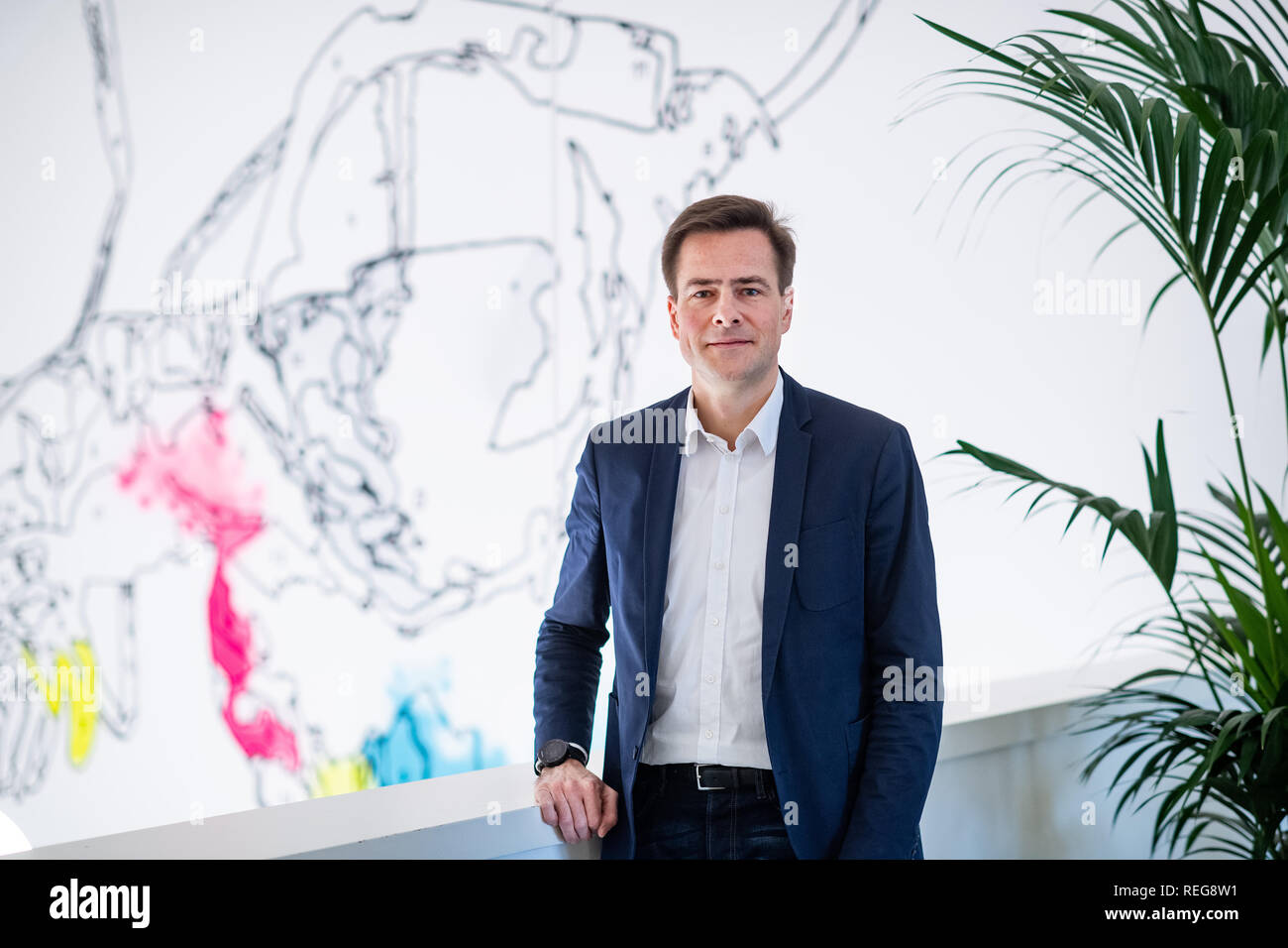 Berlin, Germany. 22nd Jan, 2019. Philipp Justus, Google Vice President ...
