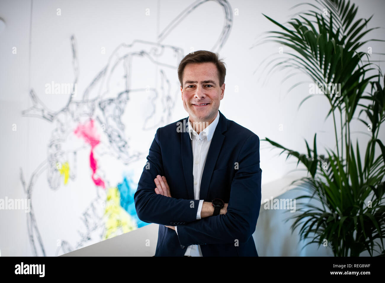 Berlin, Germany. 22nd Jan, 2019. Philipp Justus, Google Vice President ...