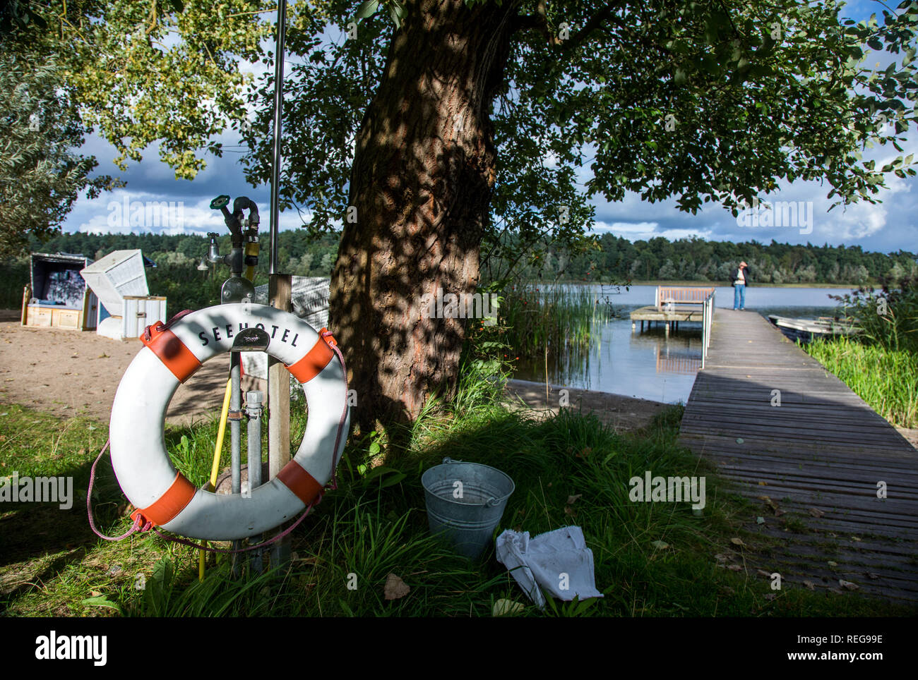 Neukloster, Germany. 07th Sep, 2017. The grounds of the Seehotel am ...
