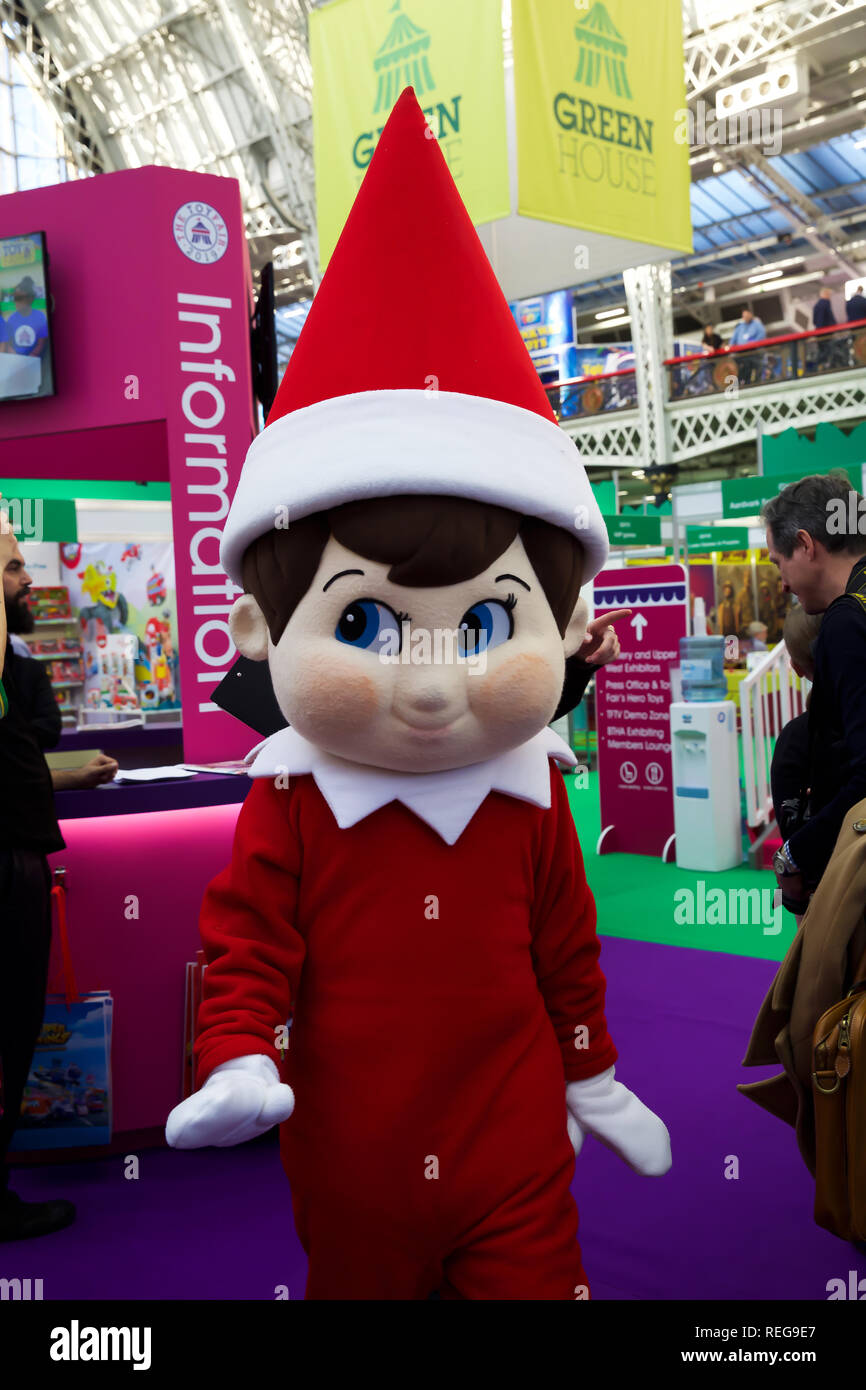 London, UK. 22nd Jan, 2019.Childrens TV characters attend The Toyfair ...