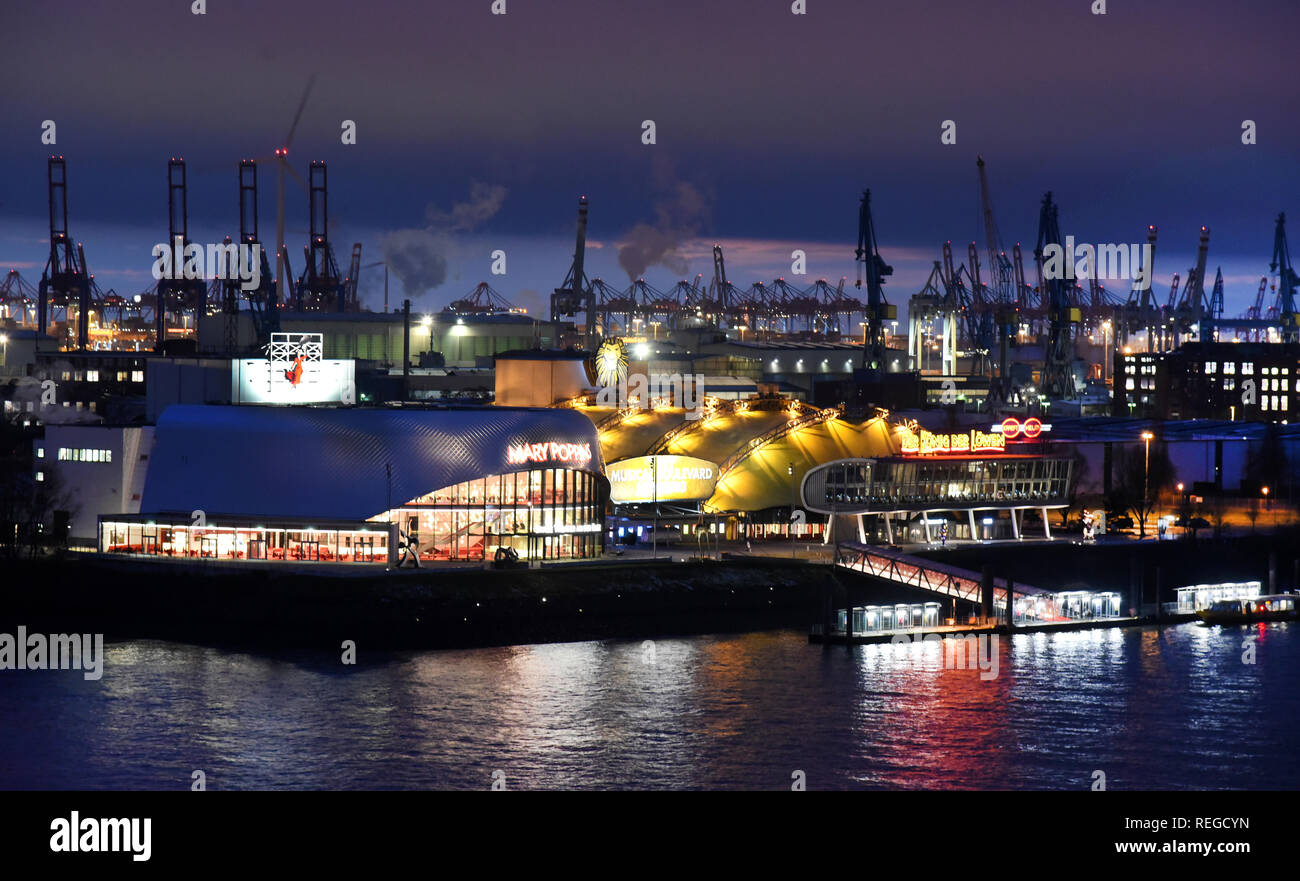 Hamburg, Germany. 20th Jan, 2019. View of the Stage Theater at the ...