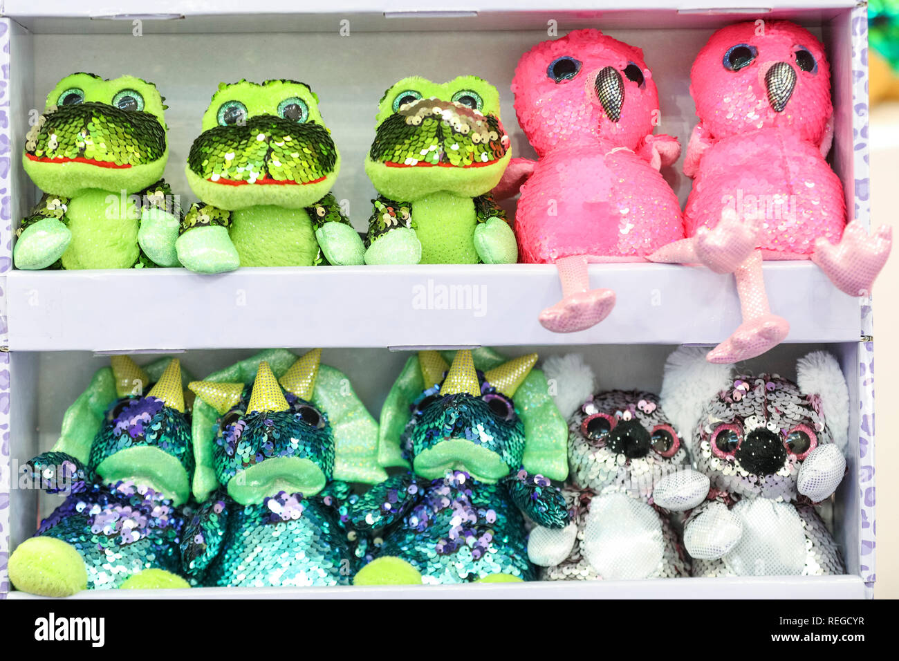 Olympia London, London, UK -22nd Jan 2019. The Gosh Glitzies. The Toy ...