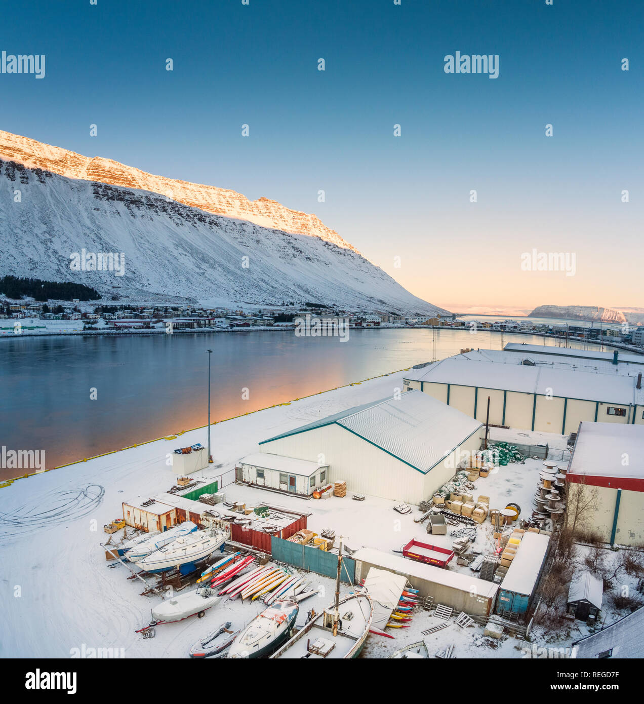 Winter, Isafjordur, West fjords, Iceland Stock Photo - Alamy