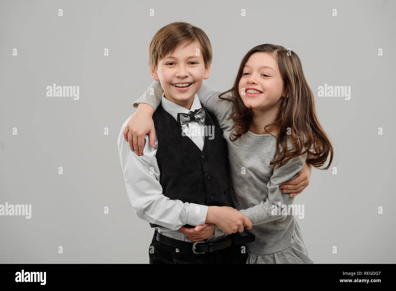 Portrait of two best friends Stock Photo - Alamy