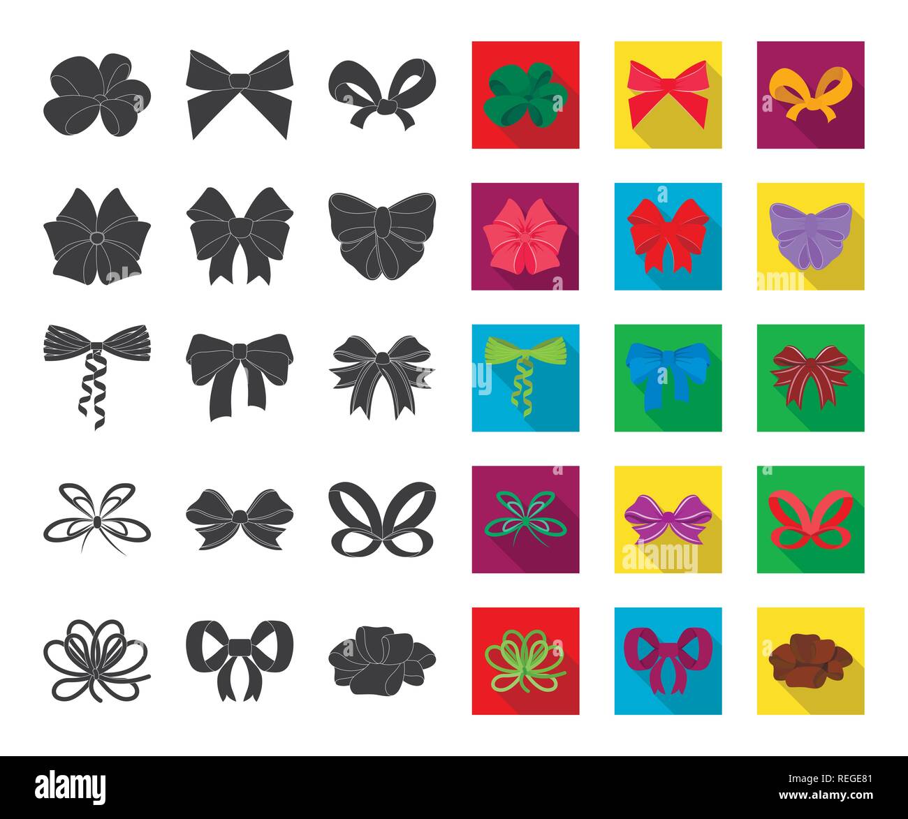 art,black,flat,bow,braid,collection,decoration,design,gift,icon ...