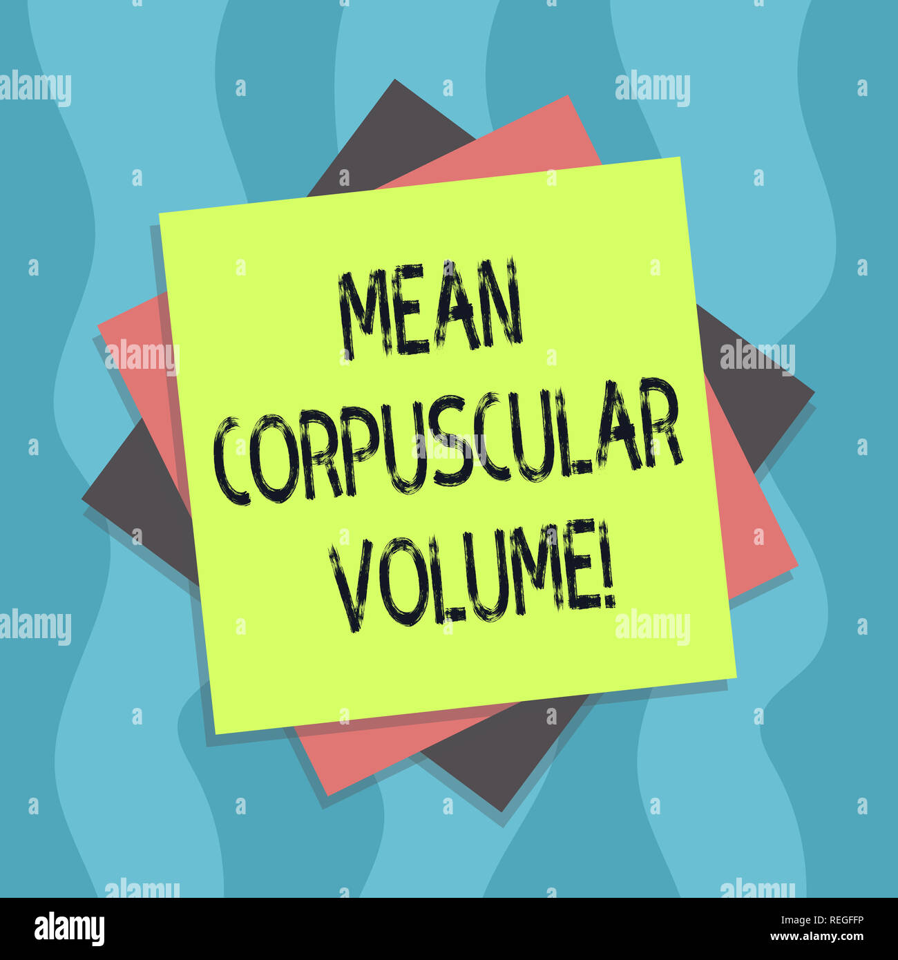 Conceptual hand writing showing Mean Corpuscular Volume. Business photo ...