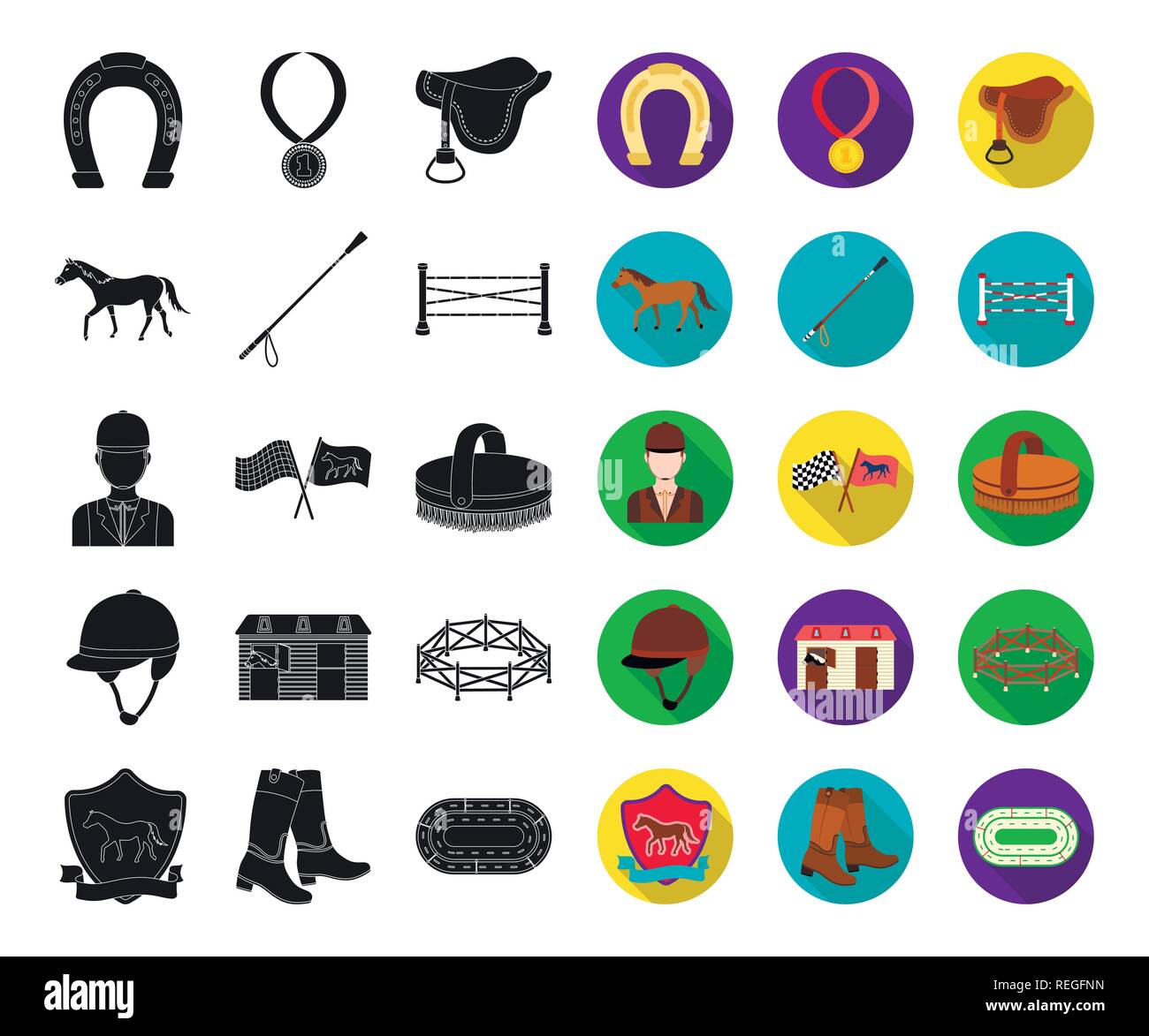 Riding stables vector vectors hi-res stock photography and images - Alamy