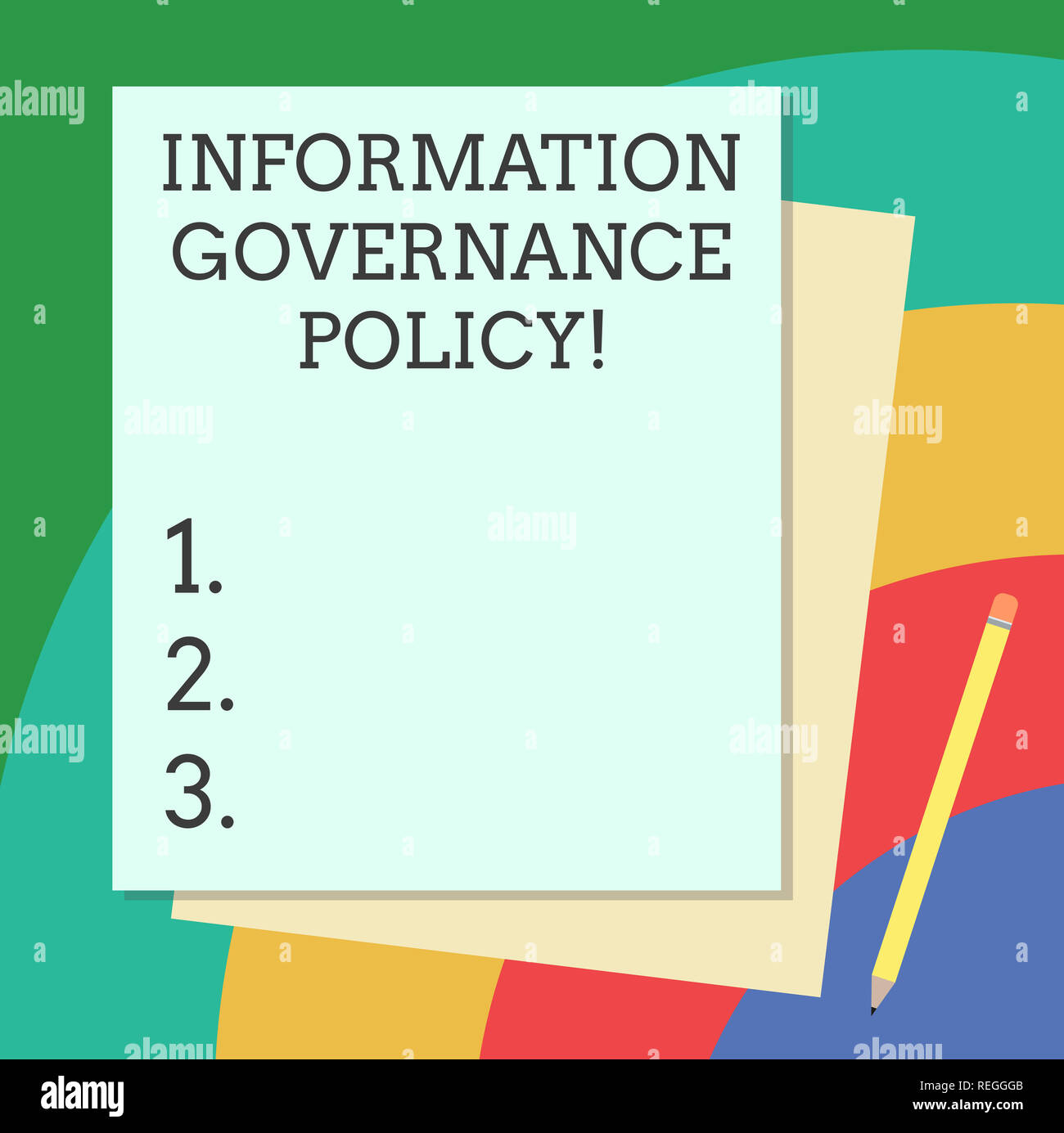 Word writing text Information Governance Policy. Business concept for ...