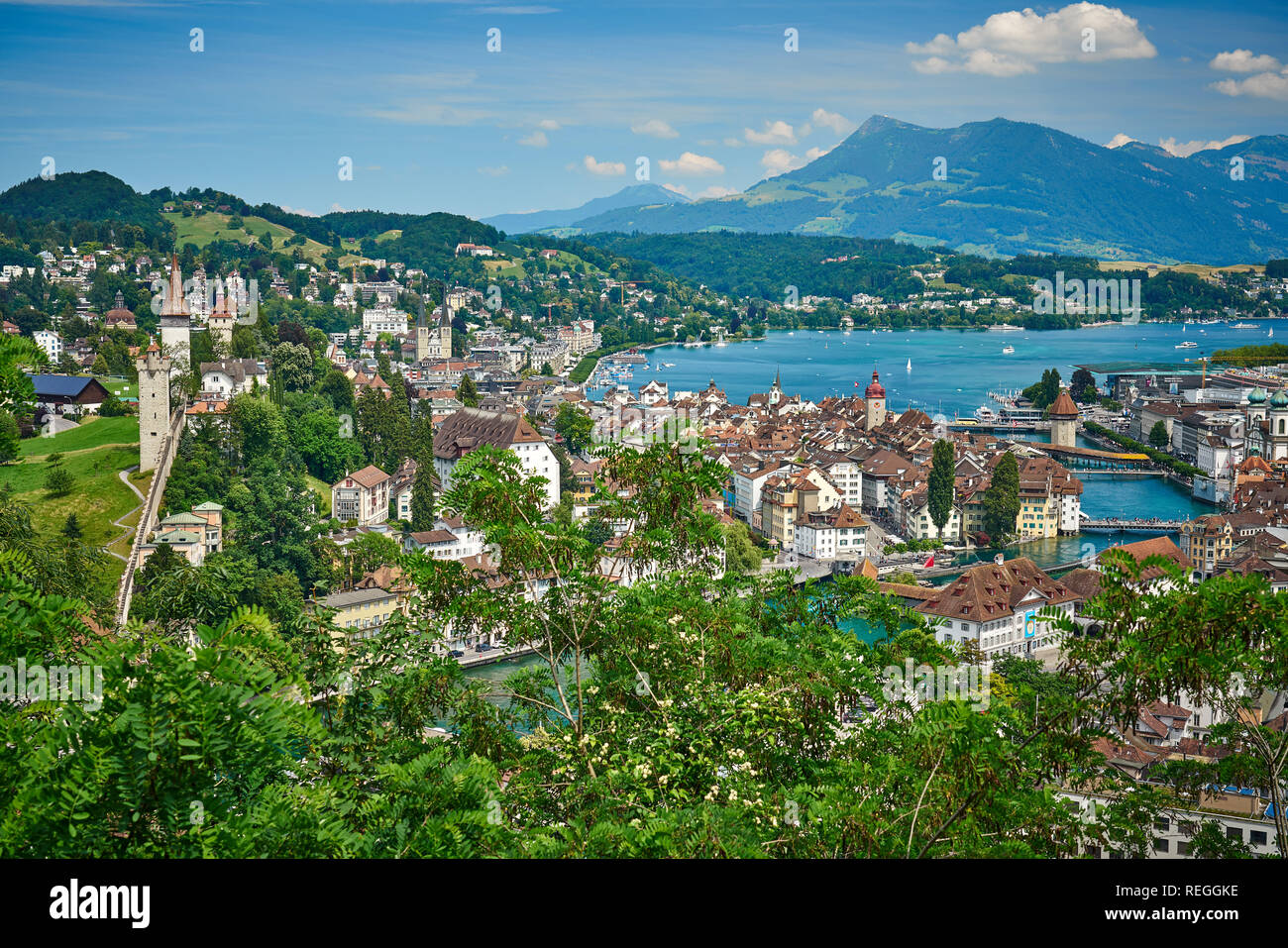 Luzern city panorama hi-res stock photography and images - Alamy