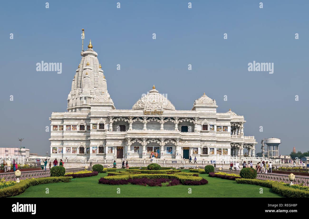 The Prem Mandir is a Hindu Temple, known as "the sanctuary of God's ...