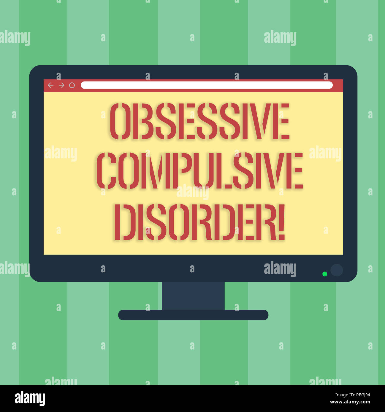 Handwriting text Obsessive Compulsive Disorder. Concept meaning Person ...