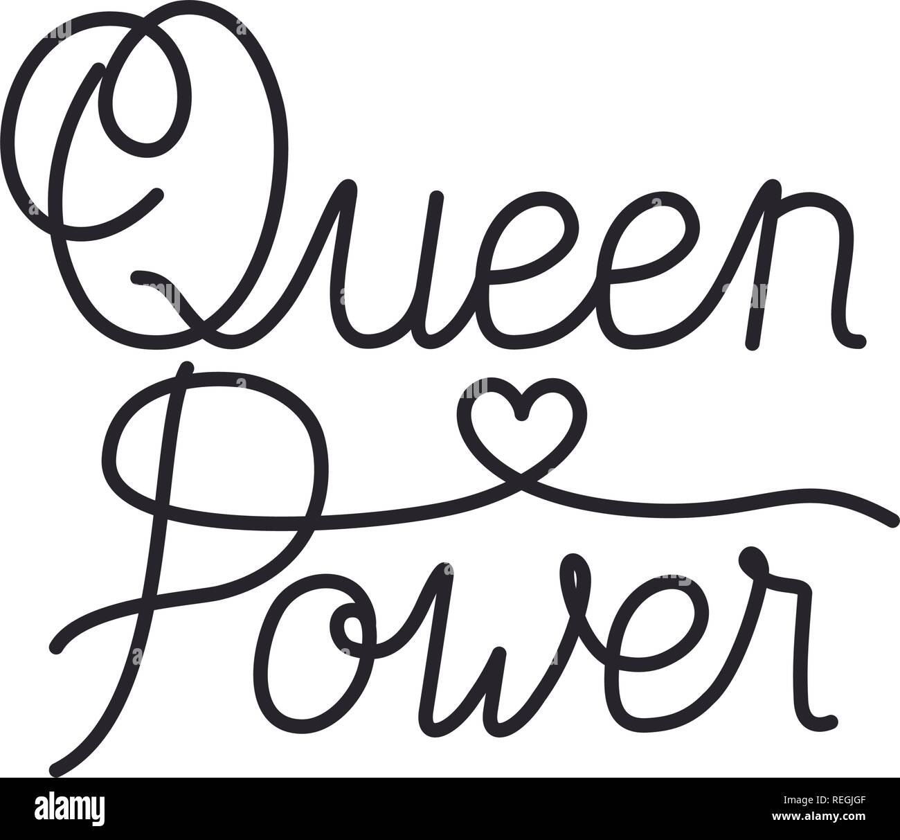 queen power label isolated icon Stock Vector Image & Art - Alamy