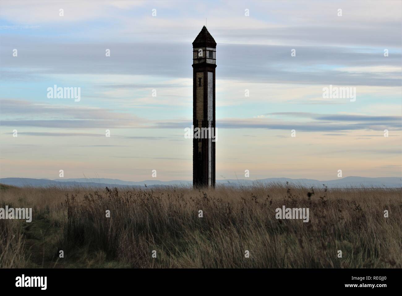 UK Rampside Cumbria UK. Rampside needle leading light from Rampside ...