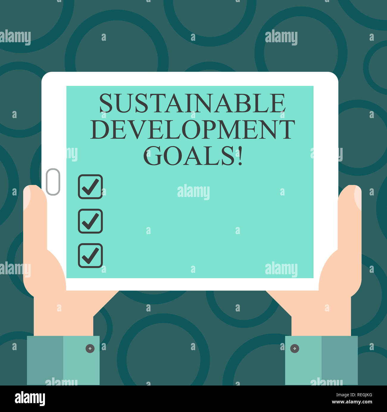 Writing note showing Sustainable Development Goals. Business photo ...