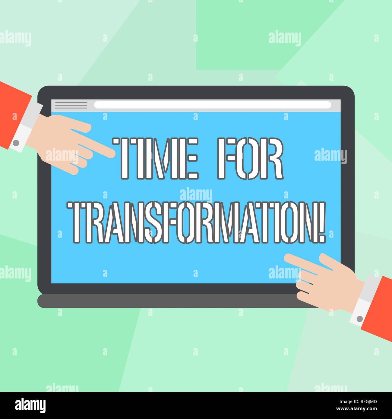 Time transformation concept hand hi-res stock photography and images ...
