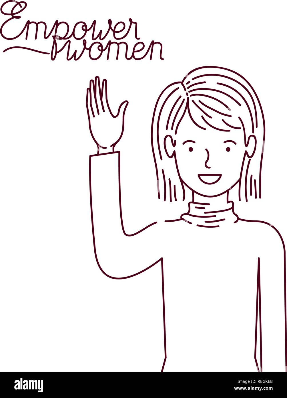Woman empower Stock Vector Images - Alamy