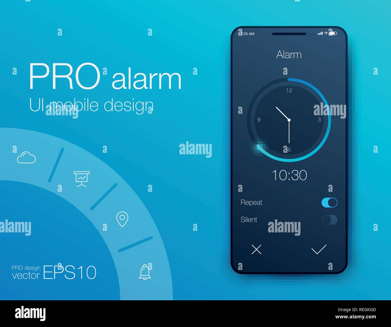 Vector Health And Fitness Smart Phone Application Featuring Taskbar ...